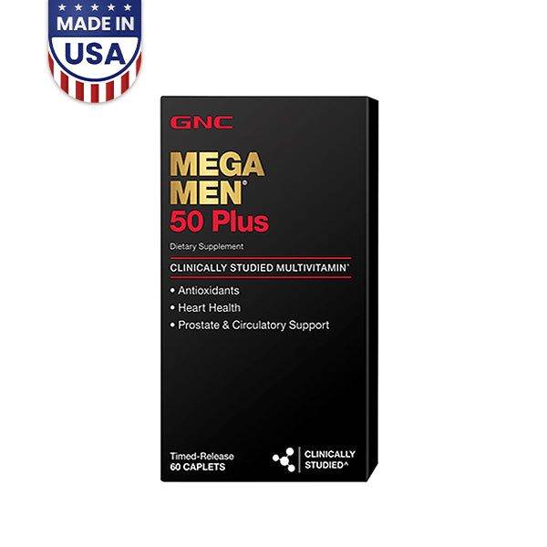 GNC MEGA MEN 50 Plus 60 Caplets – Vitamins House